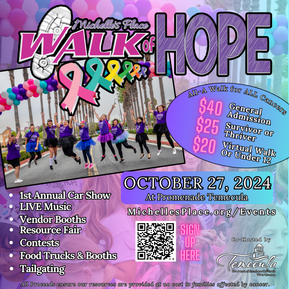 2024 Walk of Hope & Our 1st Annual Cars of Hope - Michelle's Place